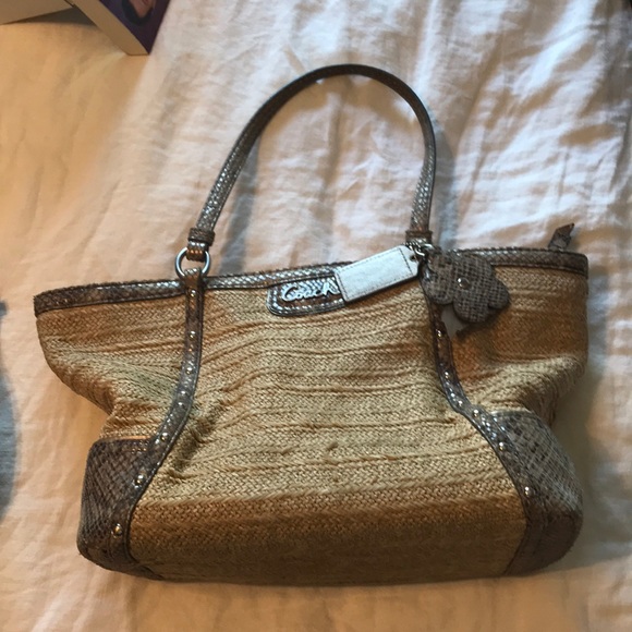 Coach | Bags | Coach Straw Tote | Poshmark